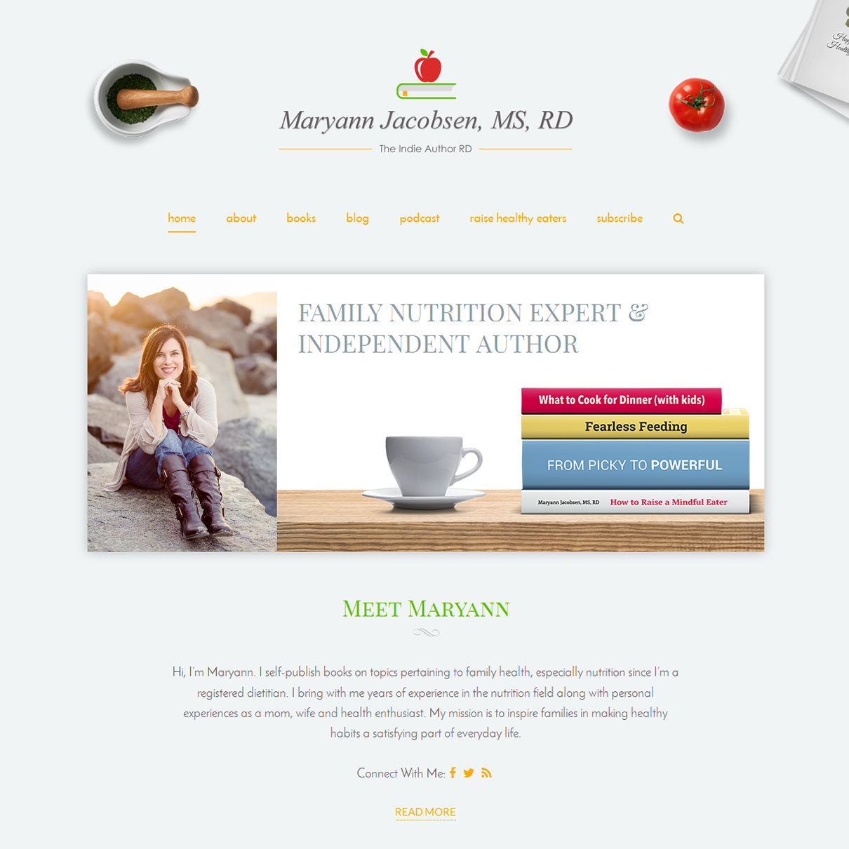 15 Examples Of Beautiful Website Designs For Dietitians & Nutritionists ...
